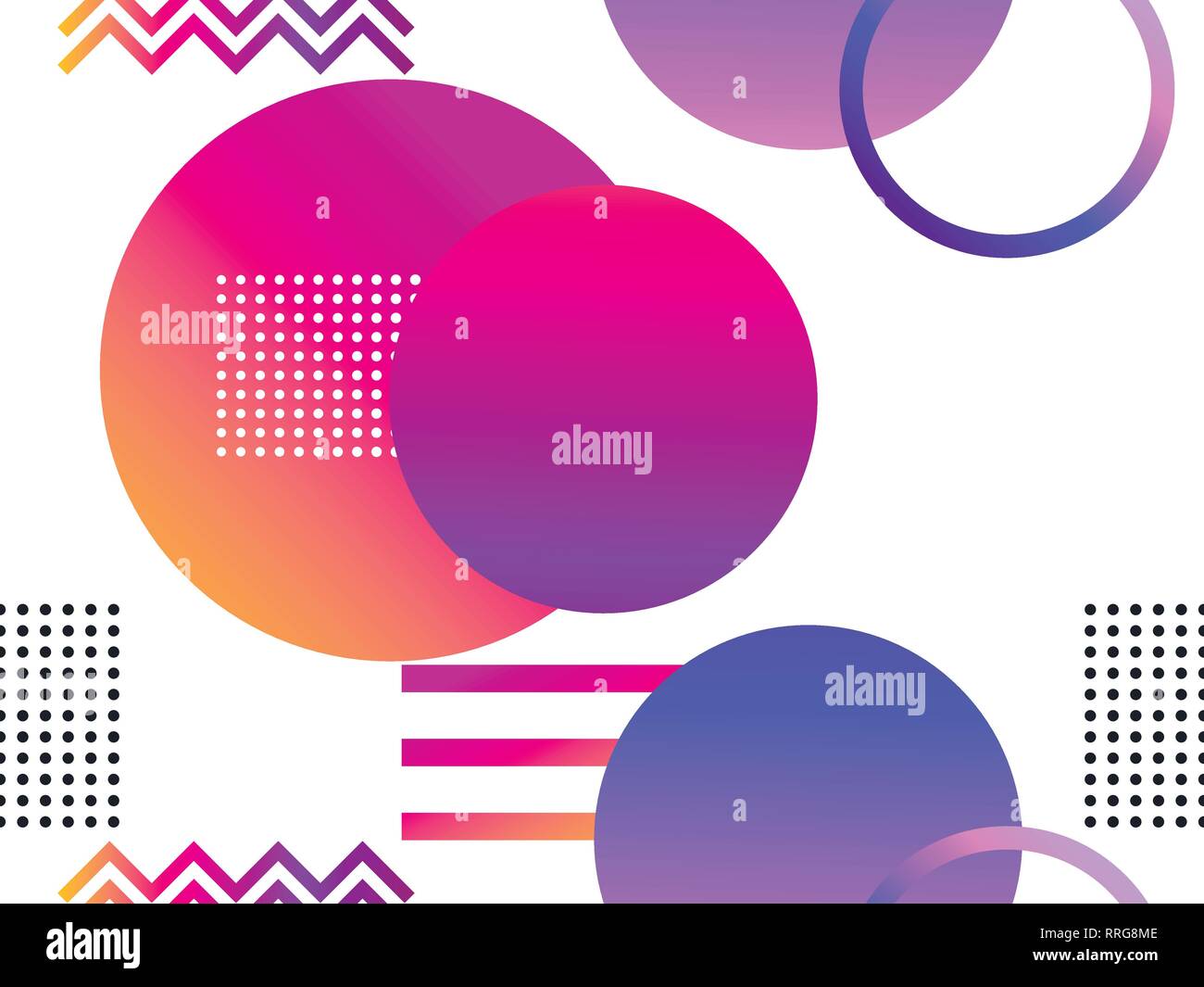 Futuristic seamless pattern with geometric shapes. Gradient with purple ...