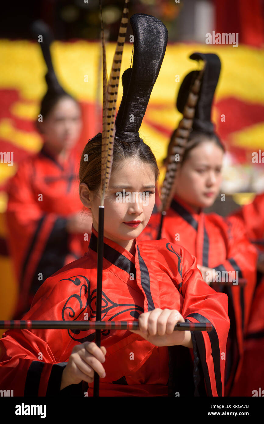 Zhangqian Memorial Hall, ceremony offering sacrifices to Zhangqian ...