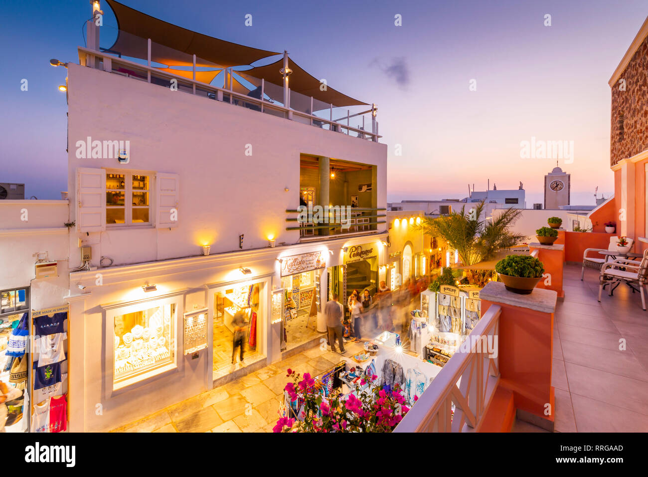 Santorini oia street hi-res stock photography and images - Alamy