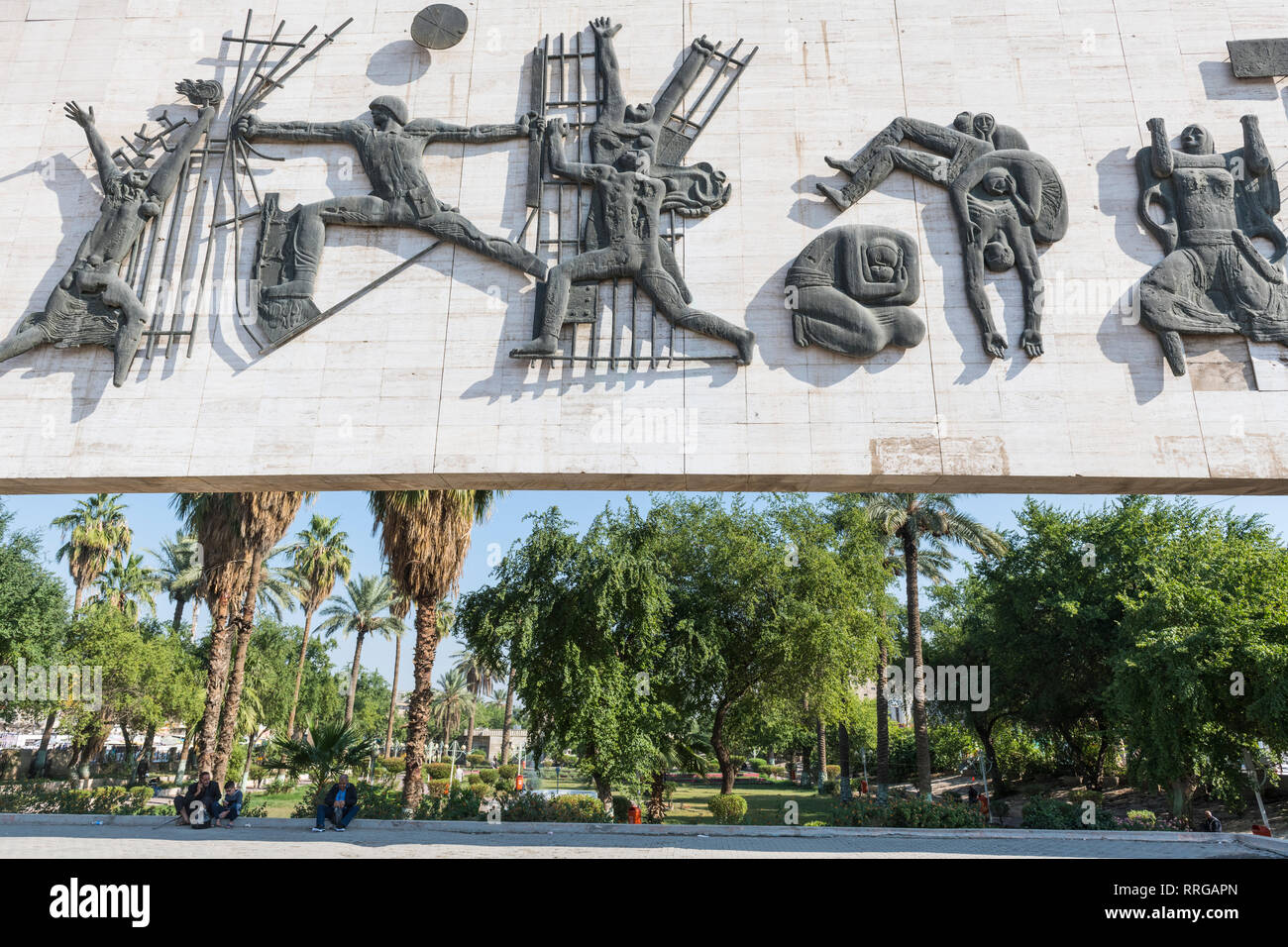 Freedom Monument,Tahrir square in Downtown, Baghdad, Iraq, Middle East ...