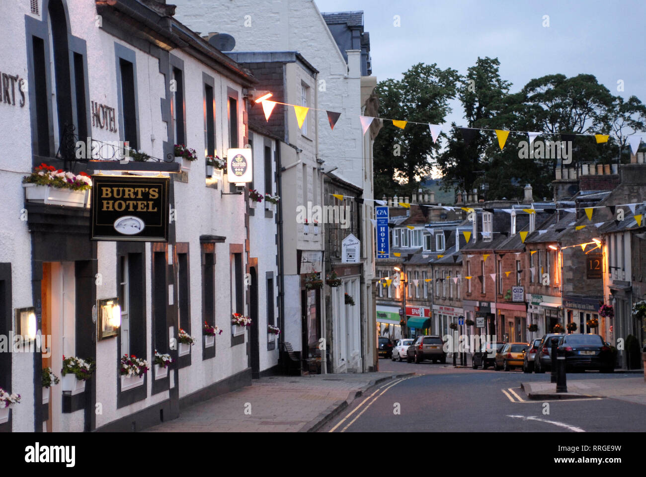 Melrose town scottish borders hi-res stock photography and images - Alamy