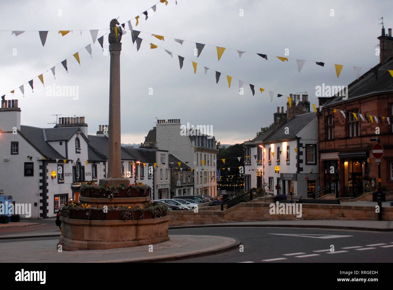 Tourism: High Street, Melrose, Scottish Borders, Scotland, United ...
