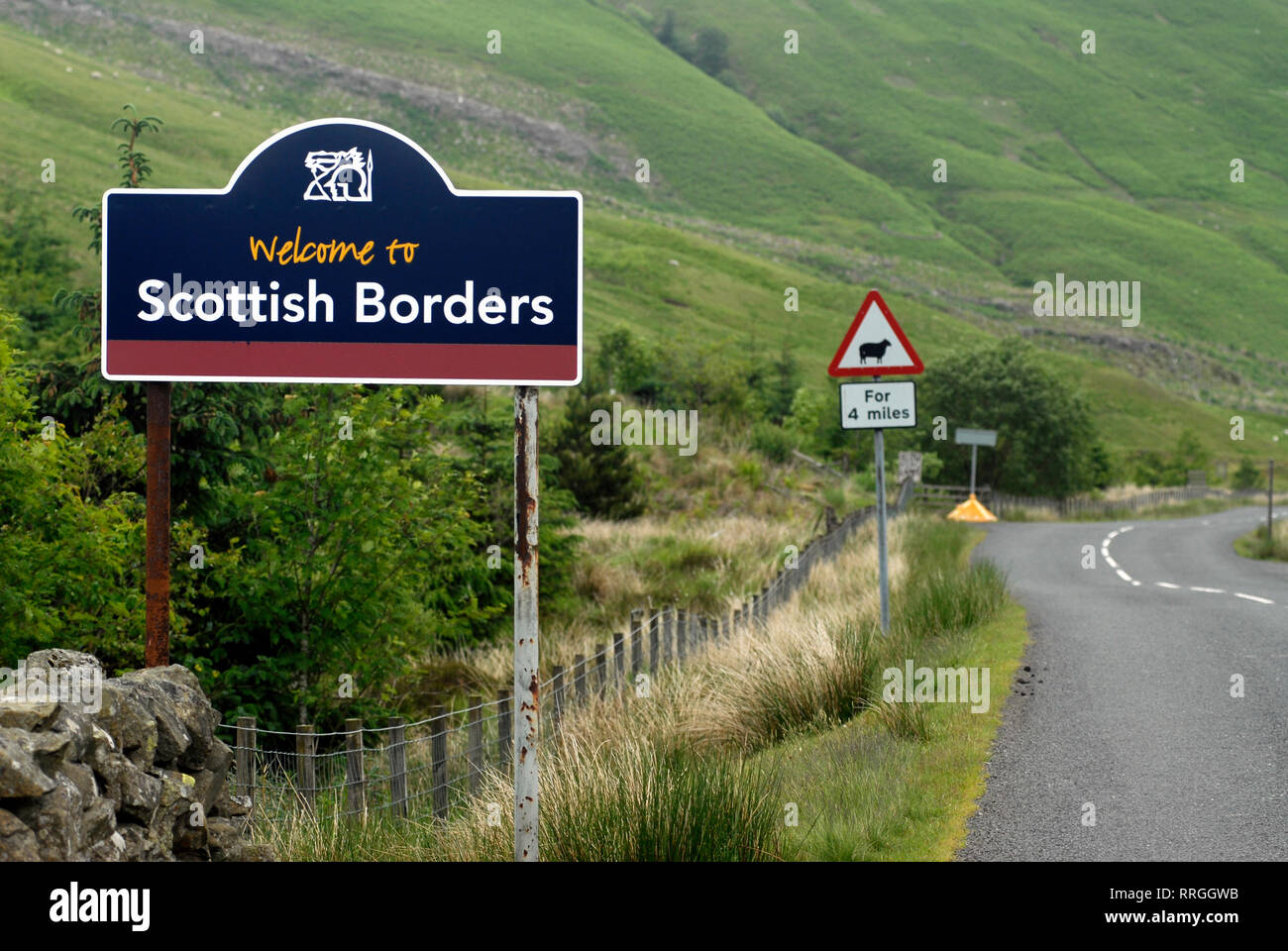 Scottish borders council sign hi-res stock photography and images - Alamy
