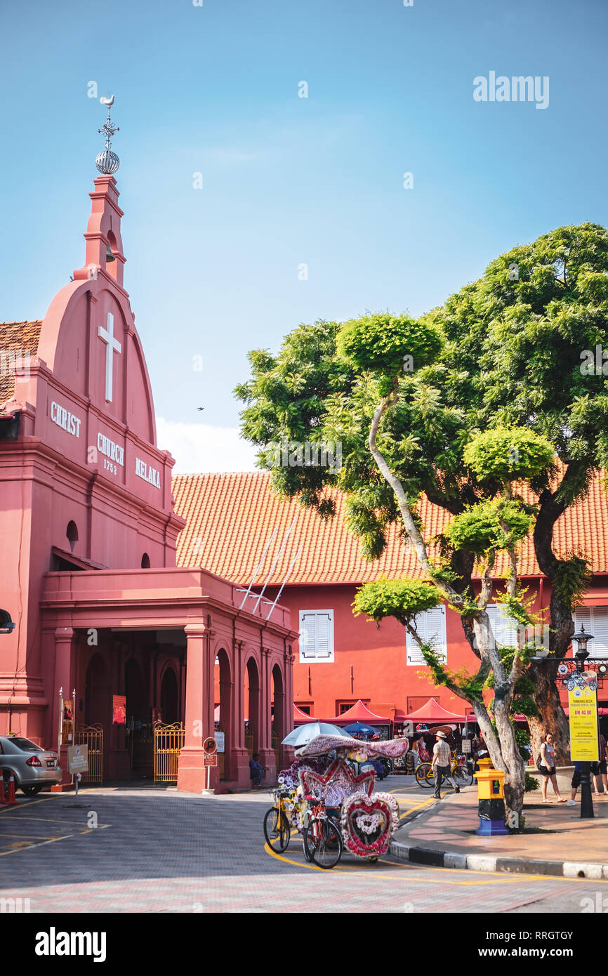 The unique city of Melaka in malaysia Stock Photo - Alamy