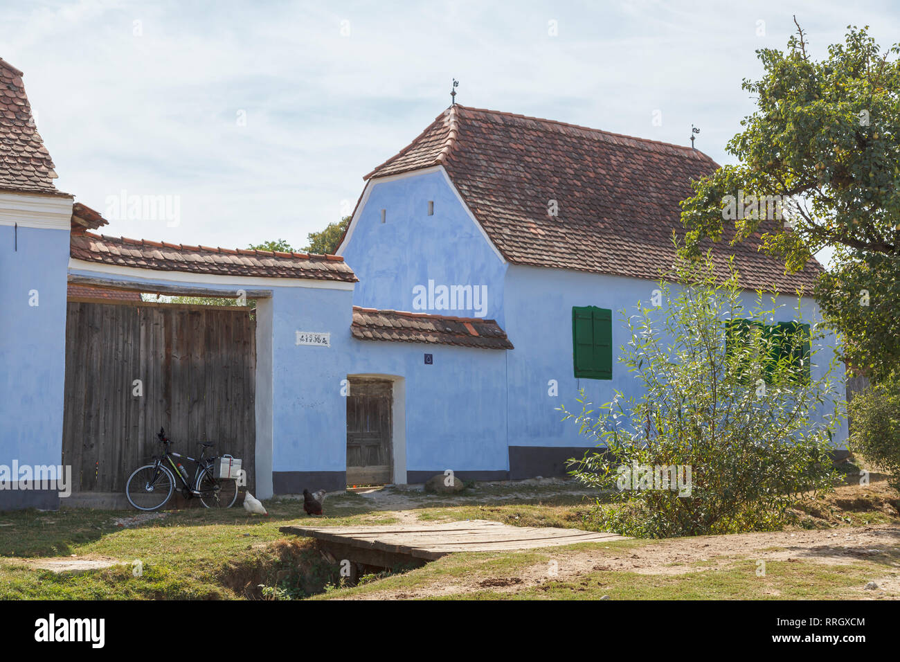 Prince Charles' house, a blue roadside cottage guesthouse in the small ...