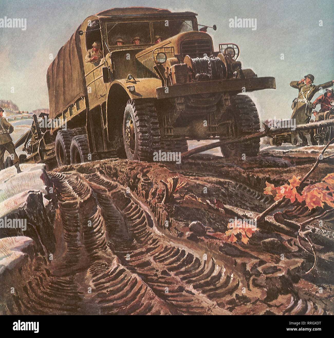 Mack Army Prime Mover Stock Photo - Alamy