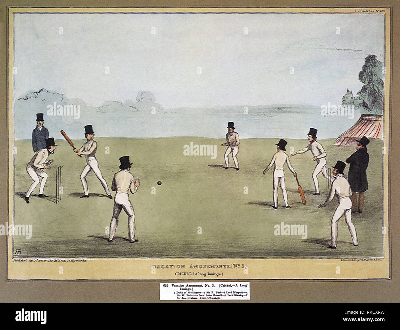 A game of Cricket Stock Photo - Alamy