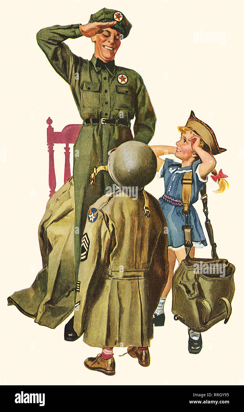 Father replaces Army Uniform with Service Outfit Stock Photo - Alamy