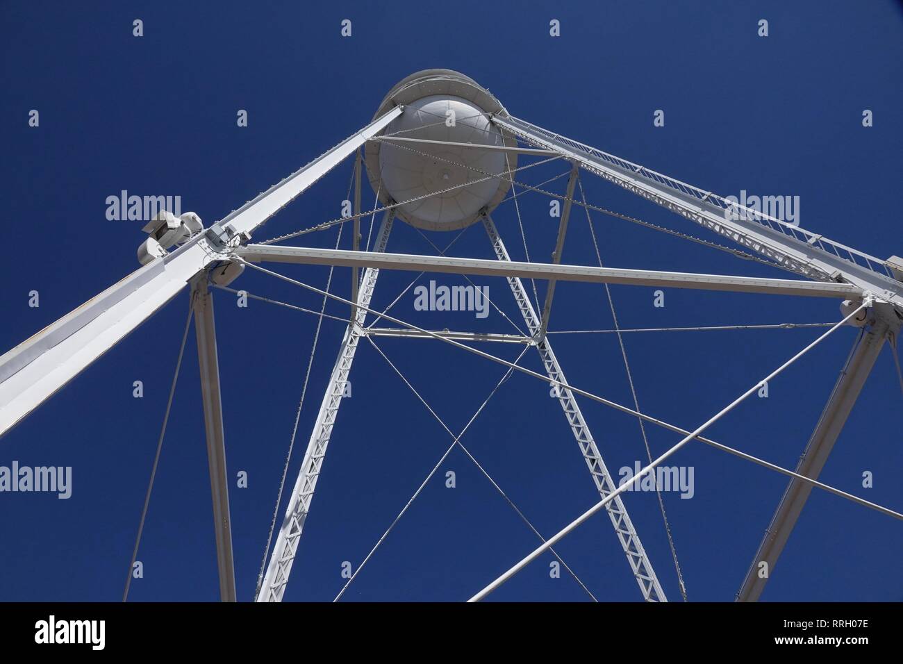A view from underneath the Gilbert Water Tower in Gilbert, Arizona ...