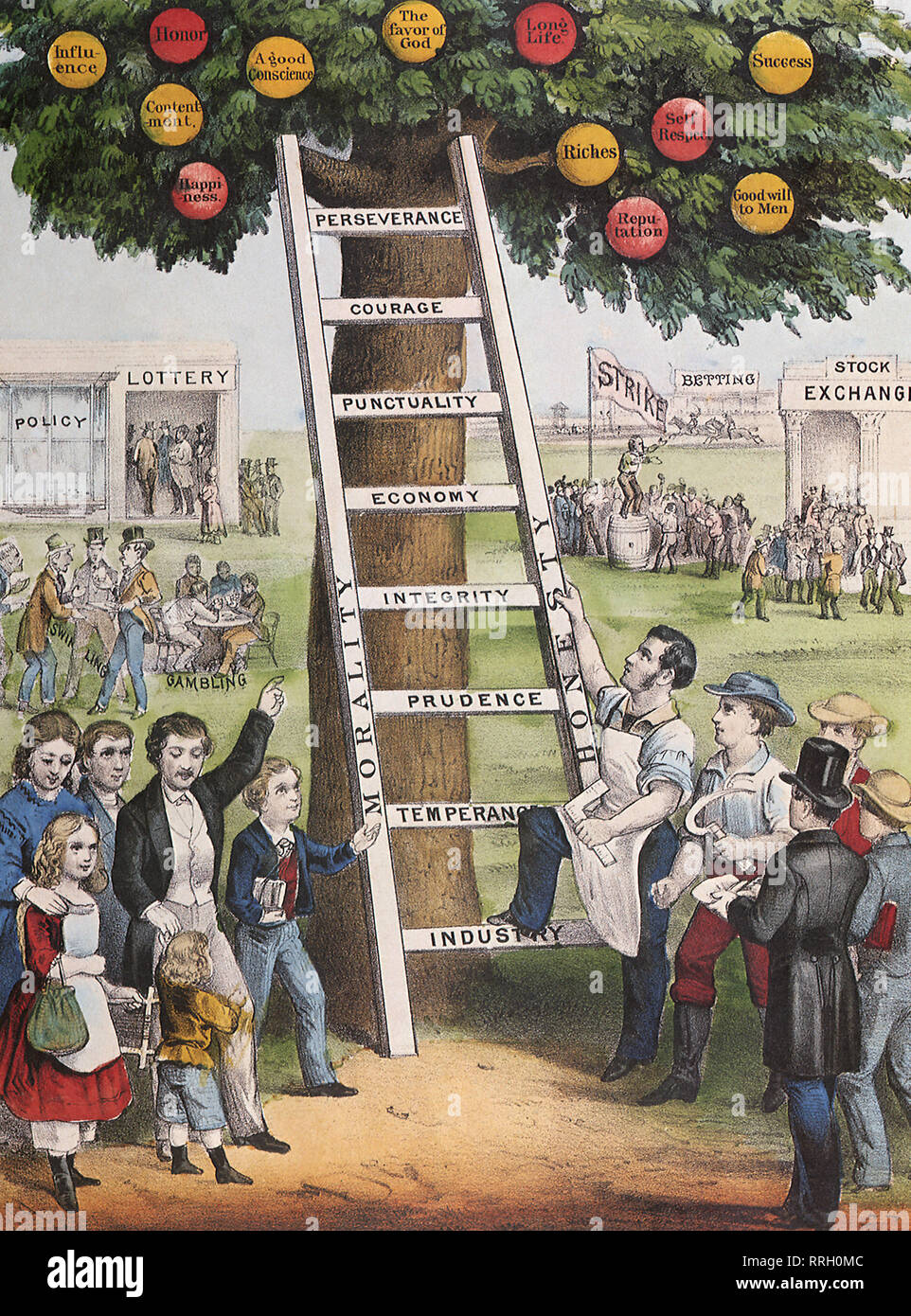 The Ladder of Fortune Stock Photo - Alamy