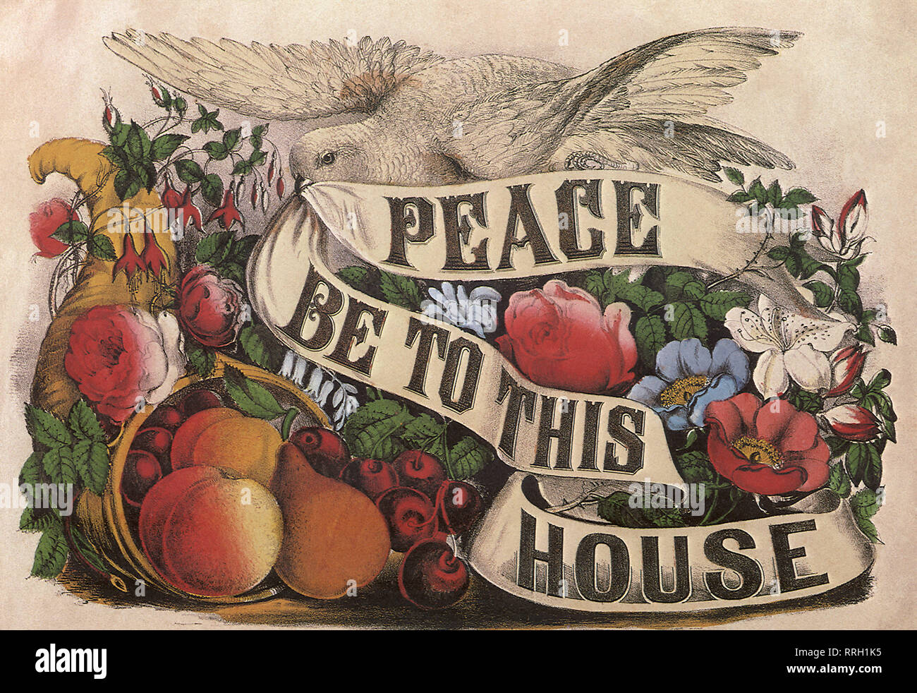 Peace be to This House Stock Photo - Alamy