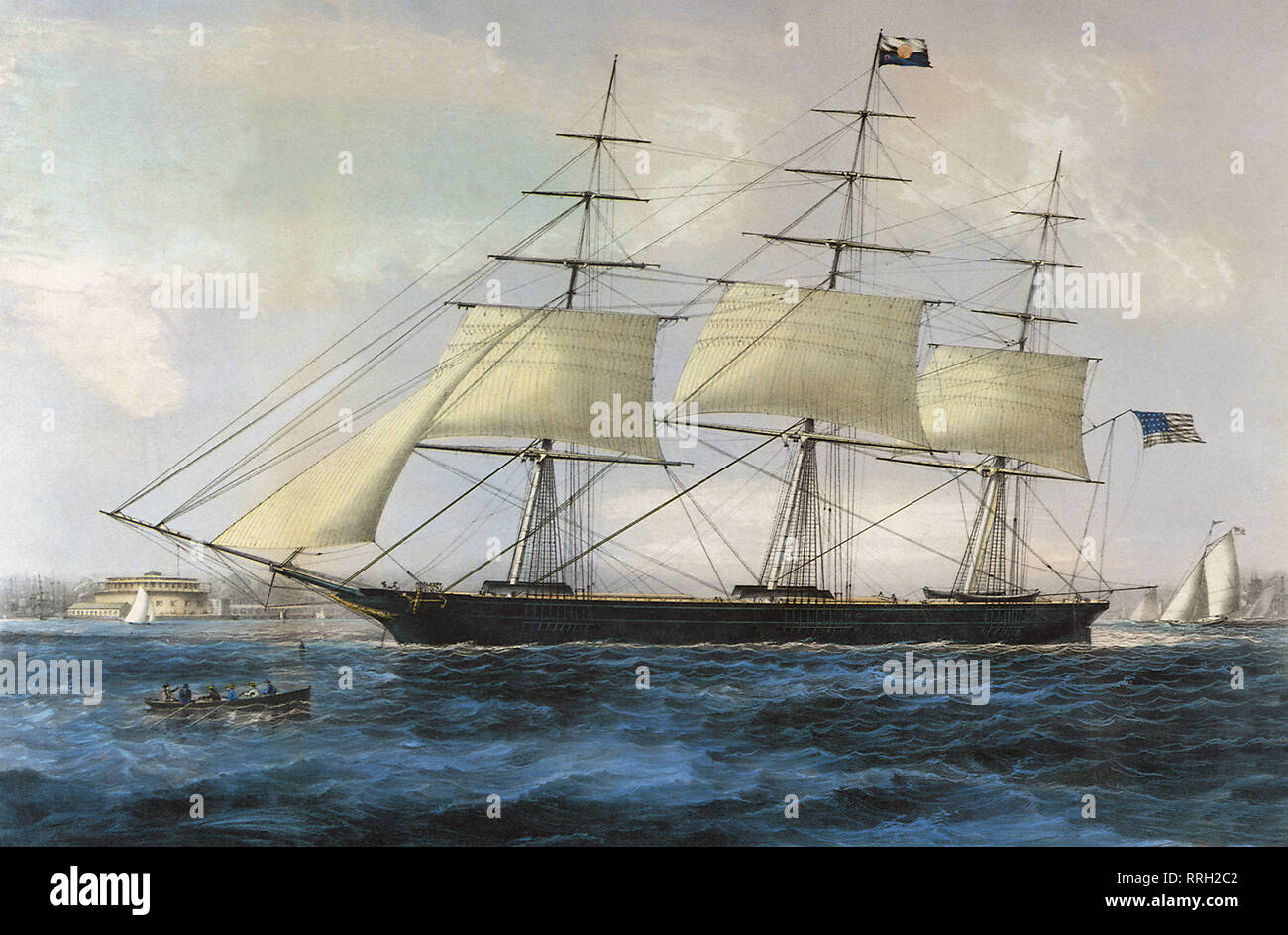 Clipper Ship 'Nightingale' Stock Photo - Alamy