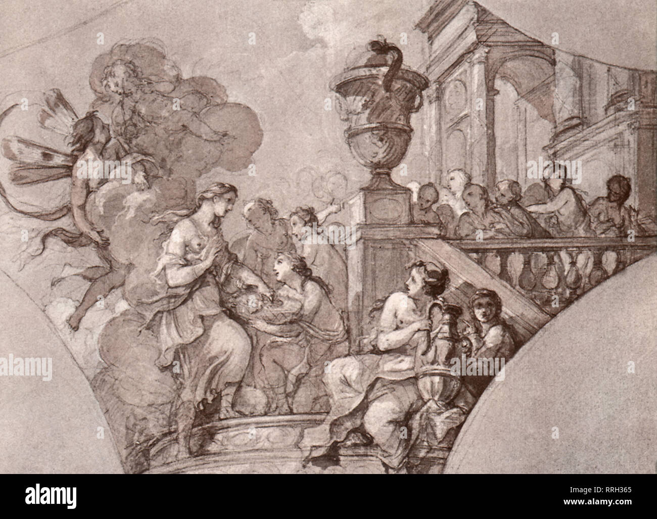 Psyche Greeted by Nymphs Stock Photo - Alamy