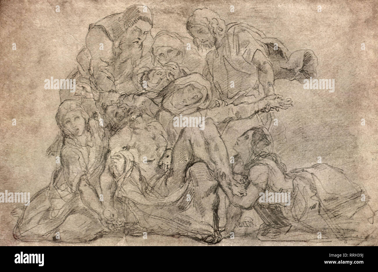 Descent from the Cross in Saint-Denis du Saint-Sacrement Stock Photo ...
