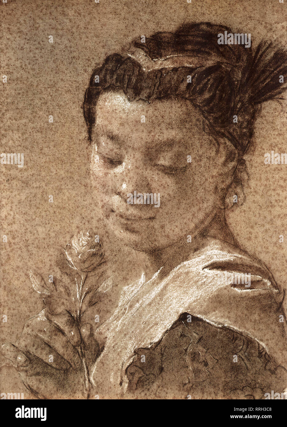 Head of a Girl Stock Photo - Alamy