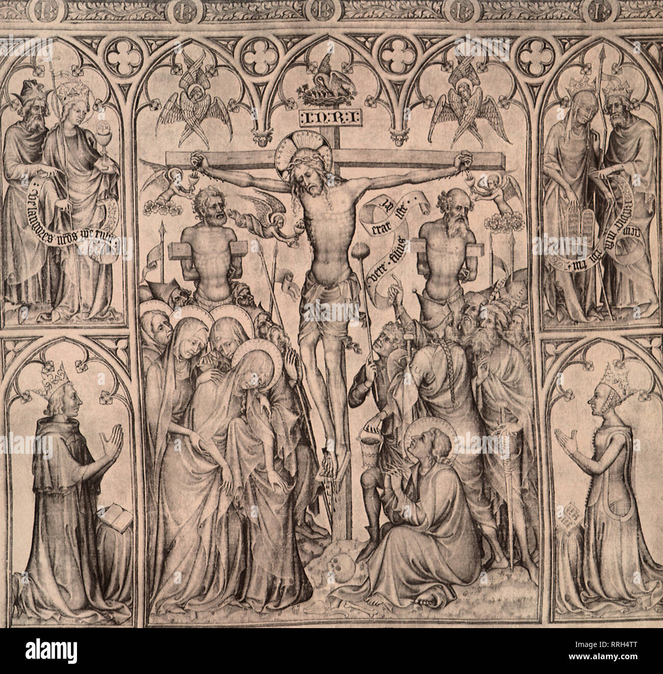 Cloth with biblical drawings hi-res stock photography and images - Alamy