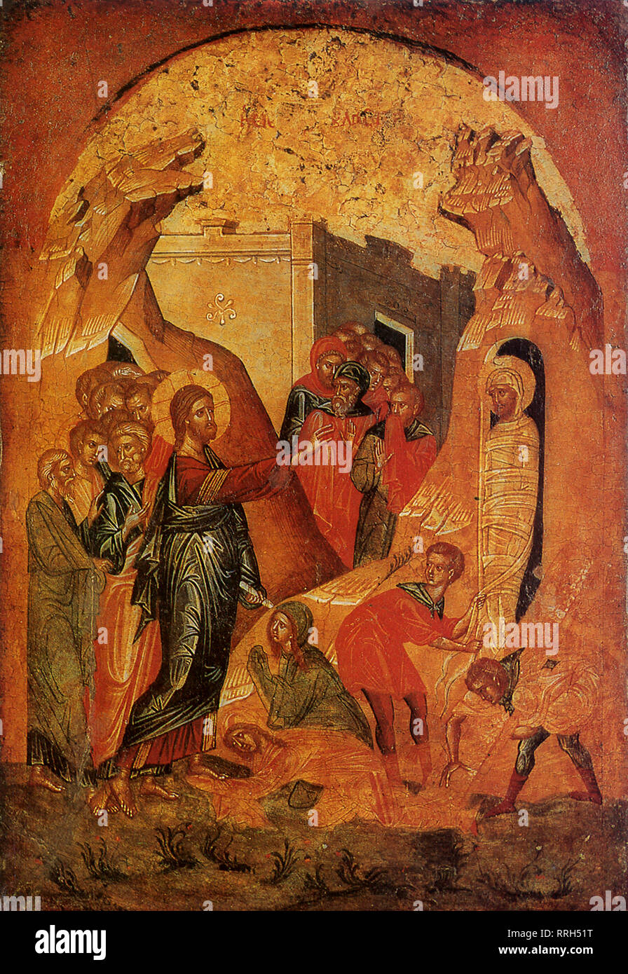 Raising of Lazarus Stock Photo - Alamy