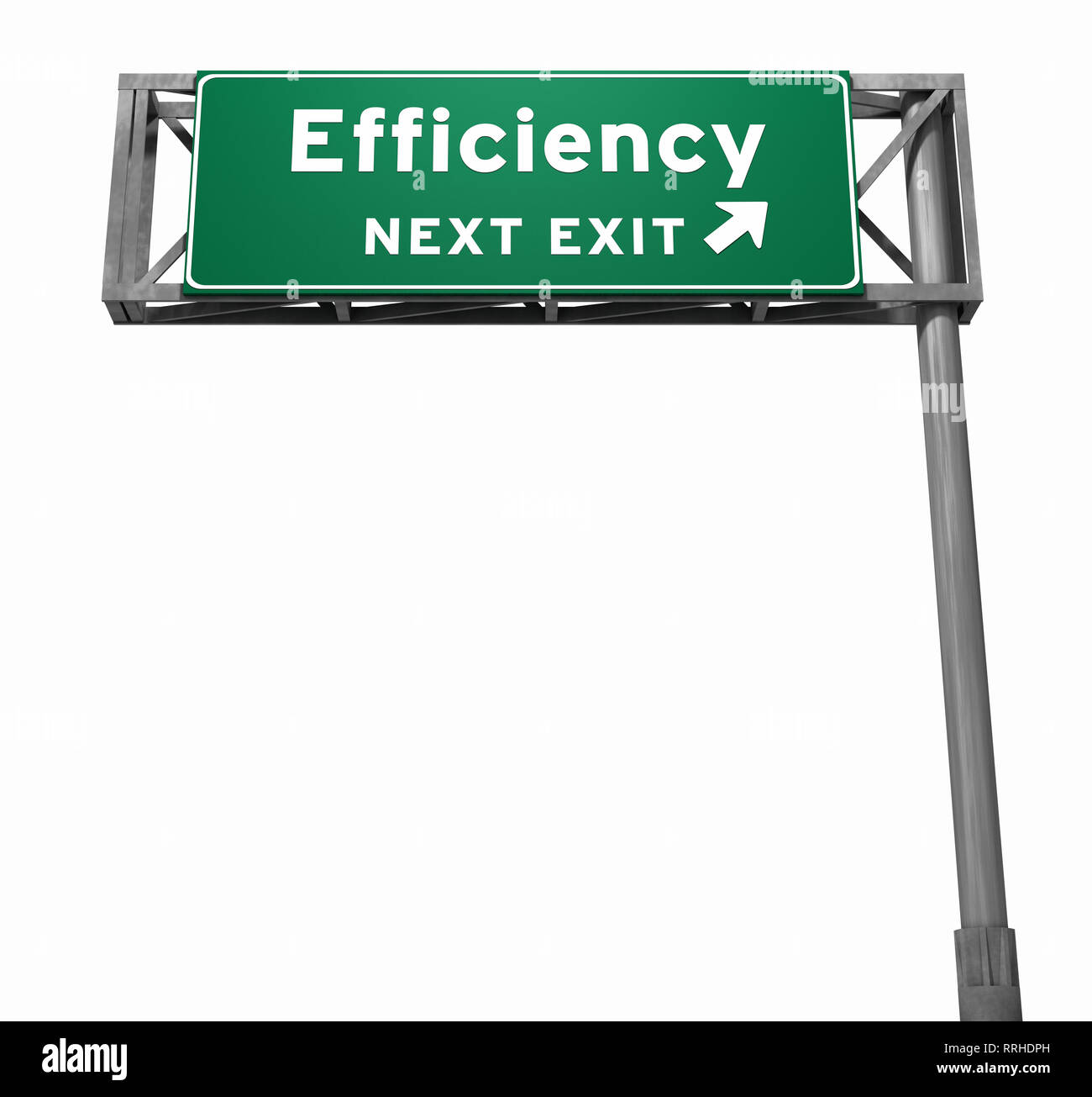 Super high resolution 3D render of freeway sign, next exit ...
