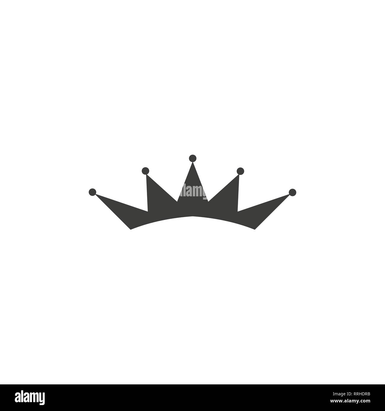 Crown Icon in trendy flat style isolated on grey background. Crown ...