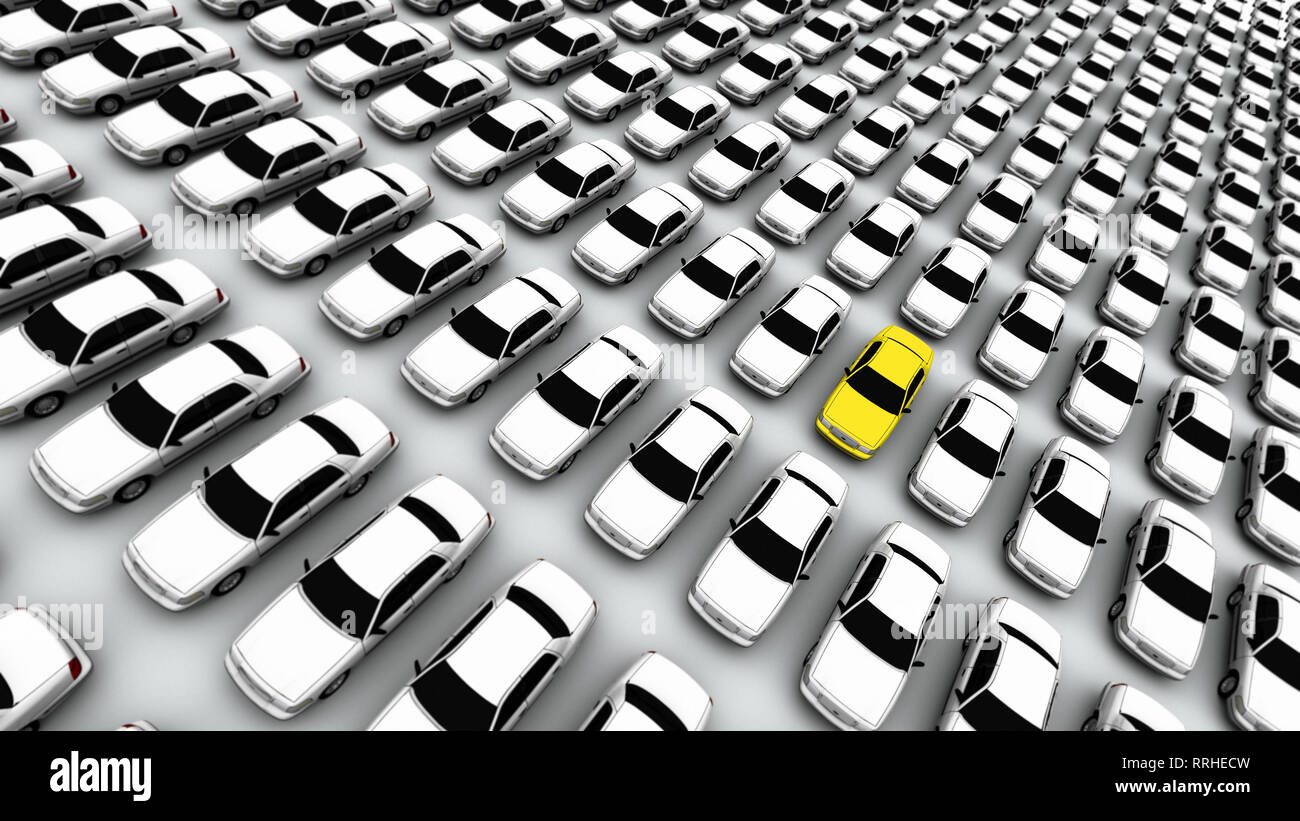 Generic Car Lot Of Cars