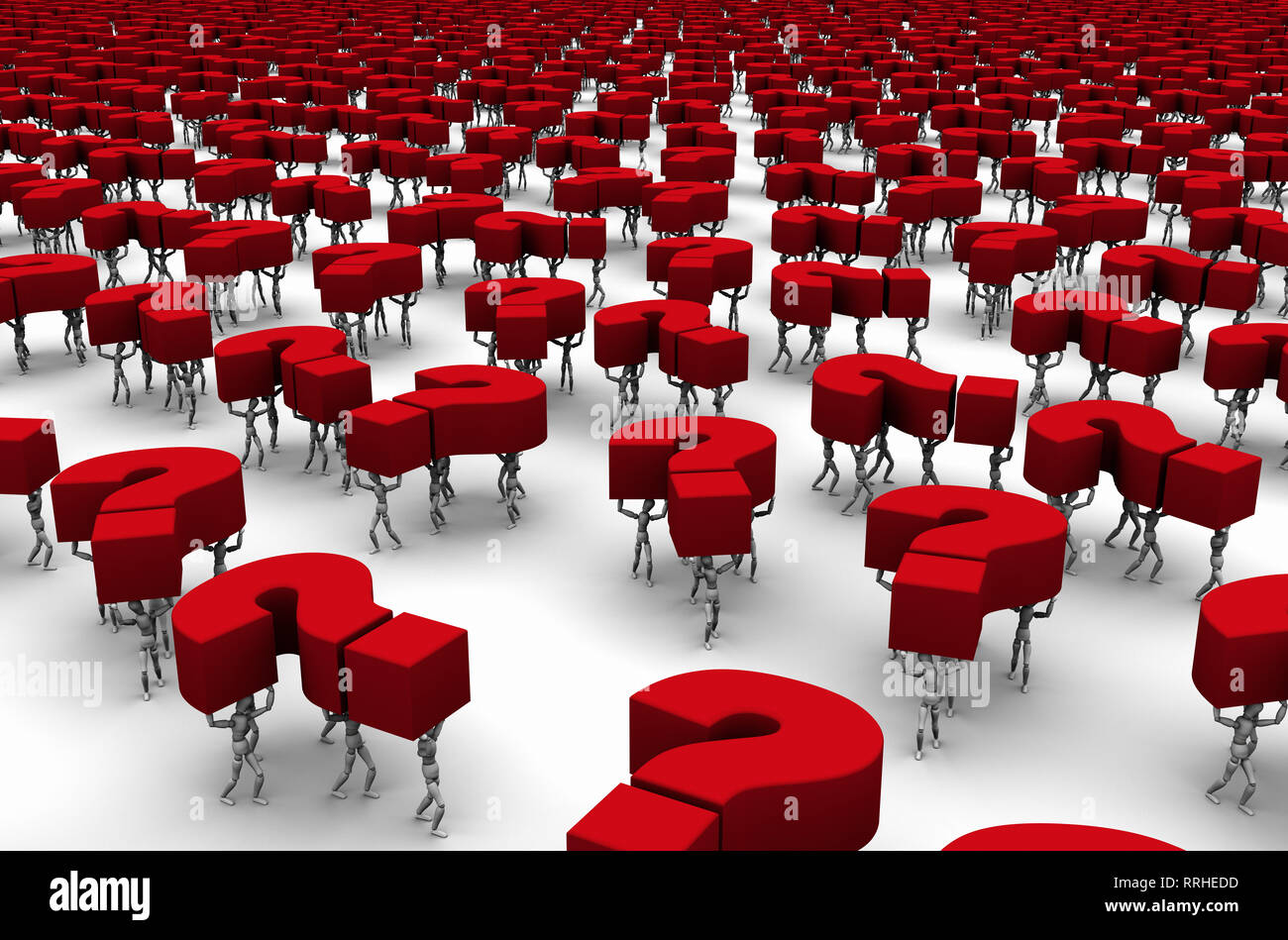 Super high resolution ray-traced GI render of 3D mannequins carrying ...