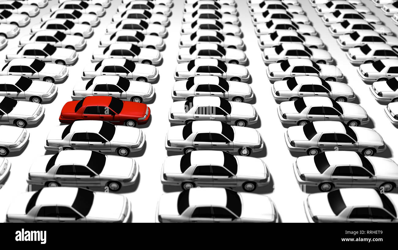 Generic Car Lot Of Cars