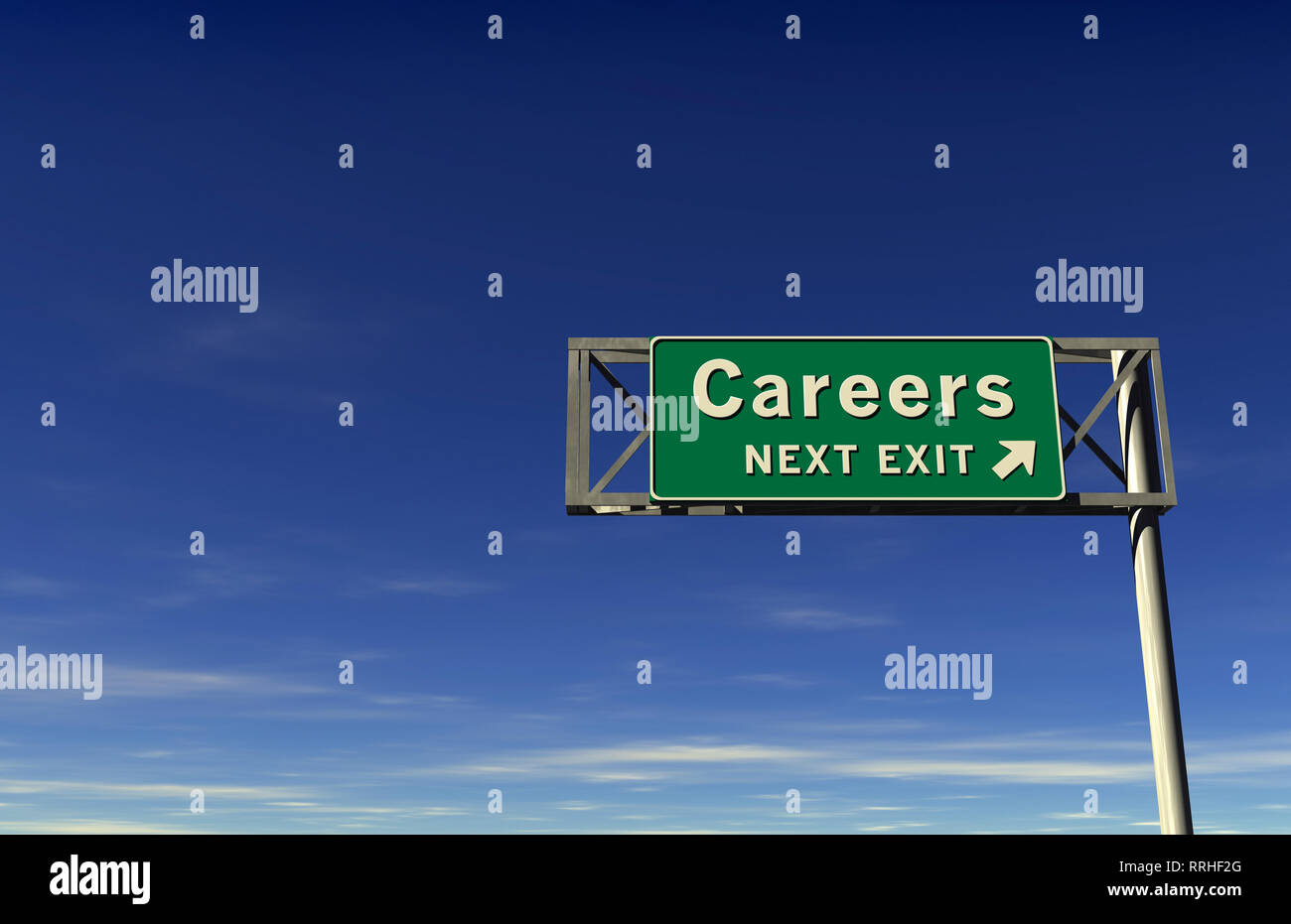 Employment next exit sign hi-res stock photography and images - Alamy