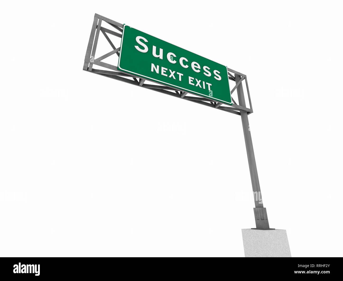 Super high resolution render of freeway sign, next exit... Success ...