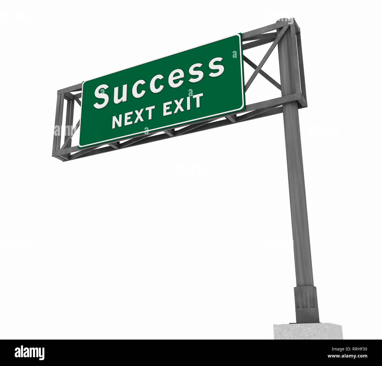 Super high resolution render of freeway sign, next exit... Success ...