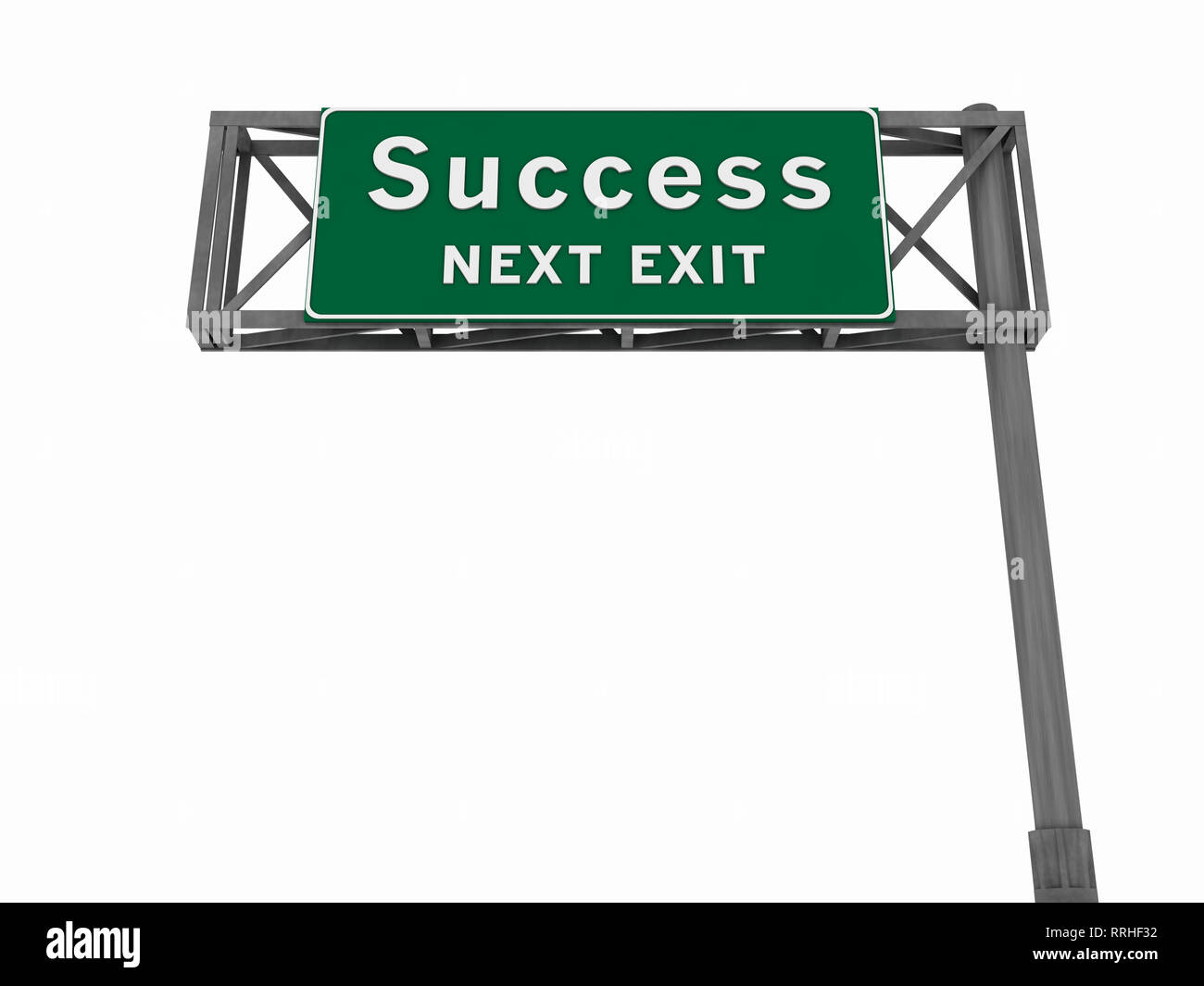 Super high resolution render of freeway sign, next exit... Success ...