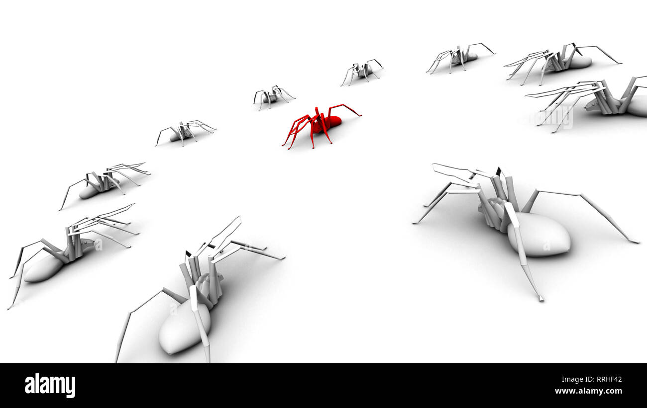 Red spiders Cut Out Stock Images & Pictures - Alamy