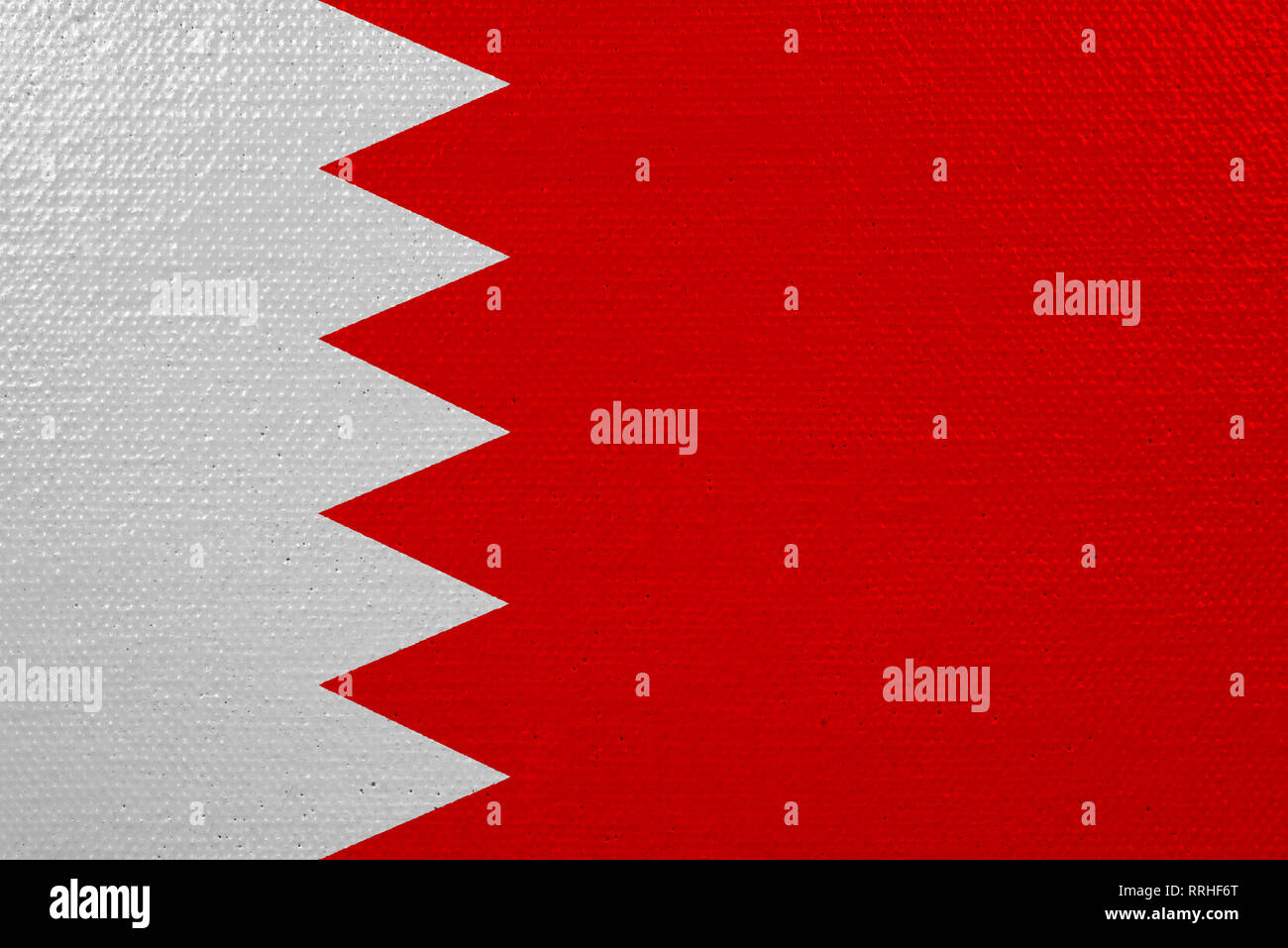 Bahrain flag on canvas. Patriotic background. National flag of Bahrain ...