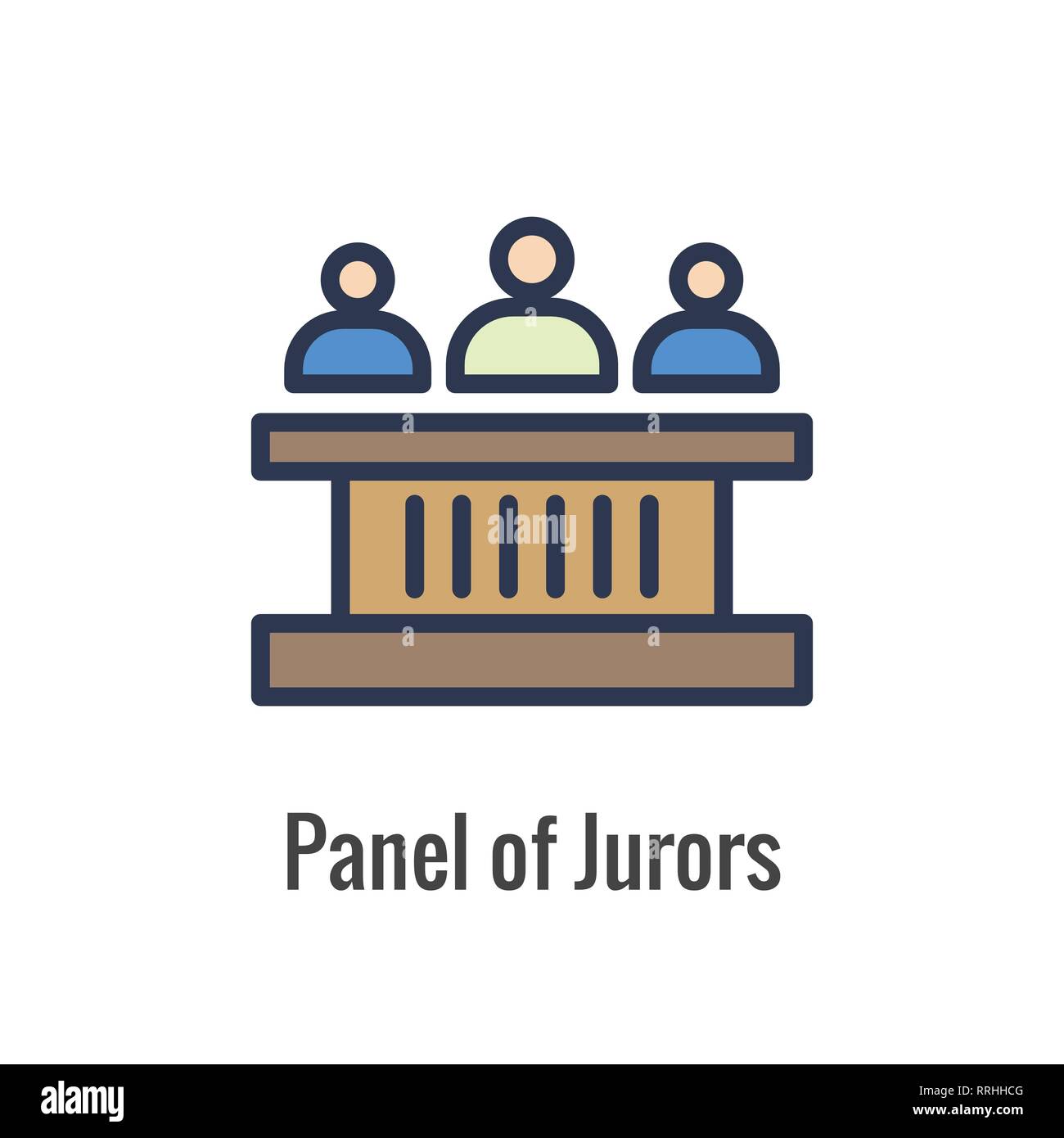 Jury duty Stock Vector Images - Alamy