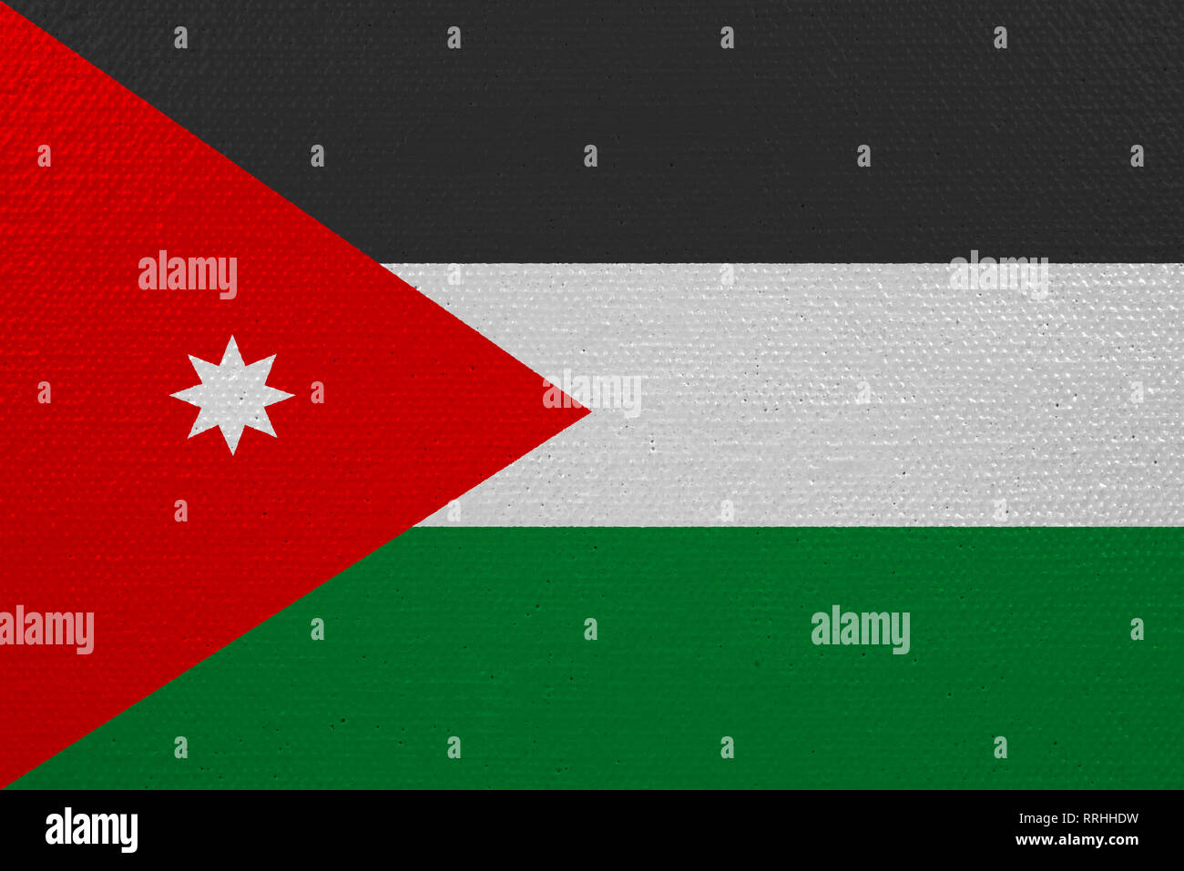 Jordan flag on canvas. Patriotic background. National flag of Jordan ...