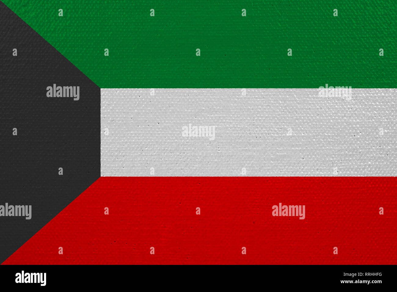Kuwait flag on canvas. Patriotic background. National flag of Kuwait ...
