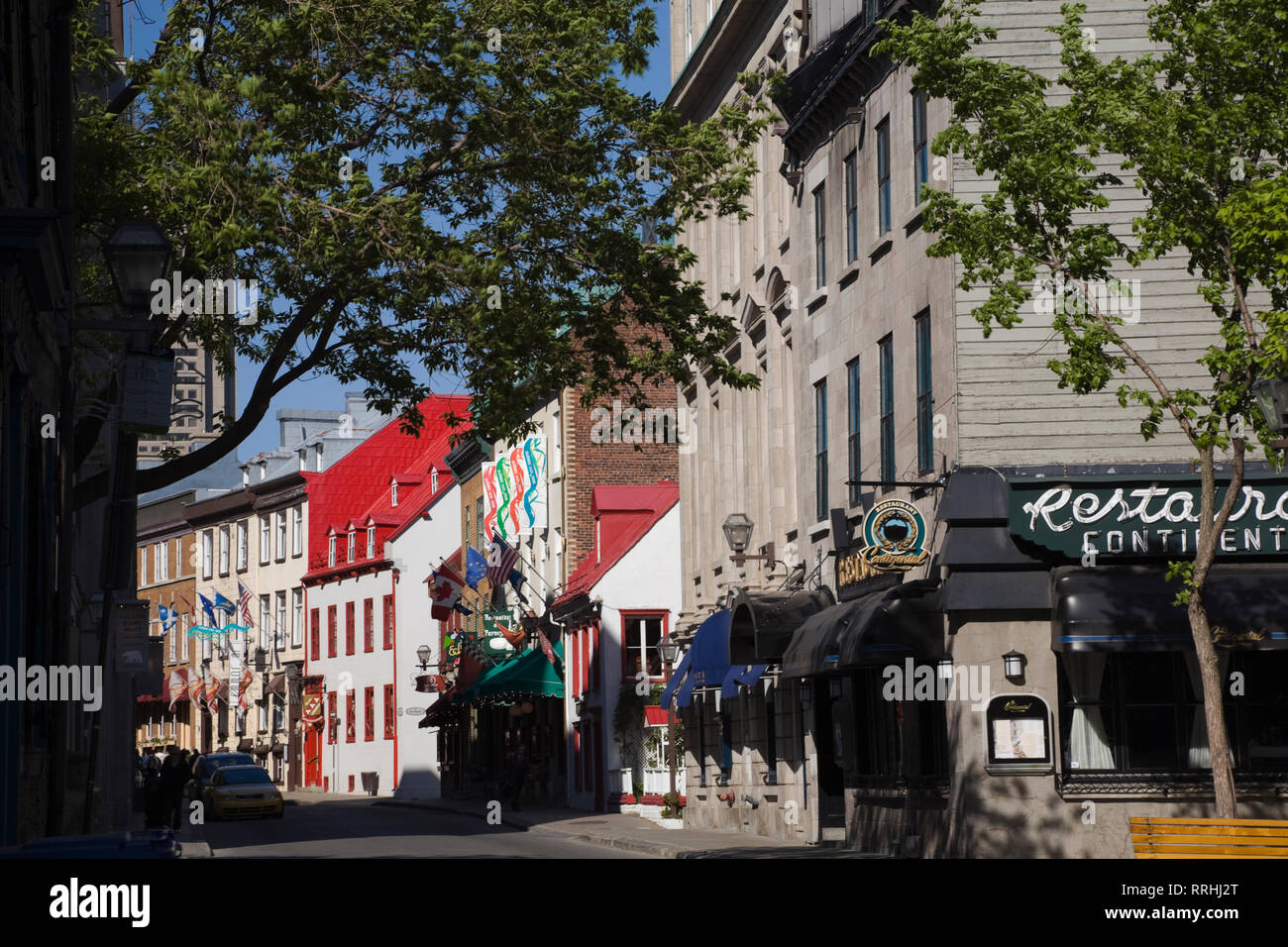 Rue Saint-Louis, Upper Town, Old Quebec City, Quebec, Canada Stock ...