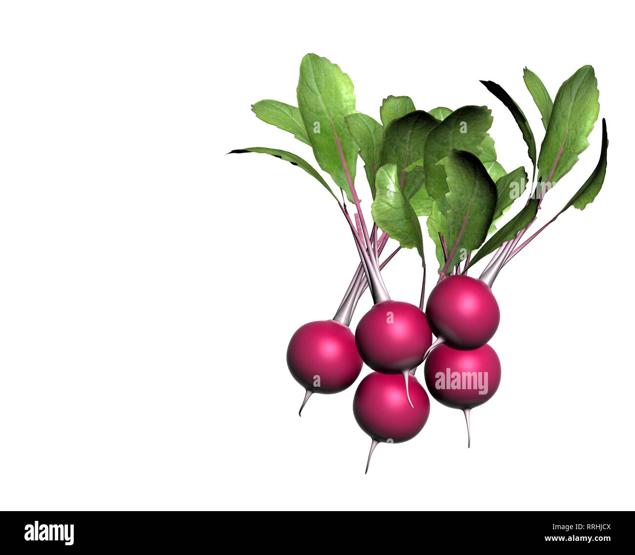 3d render radish Stock Photo - Alamy