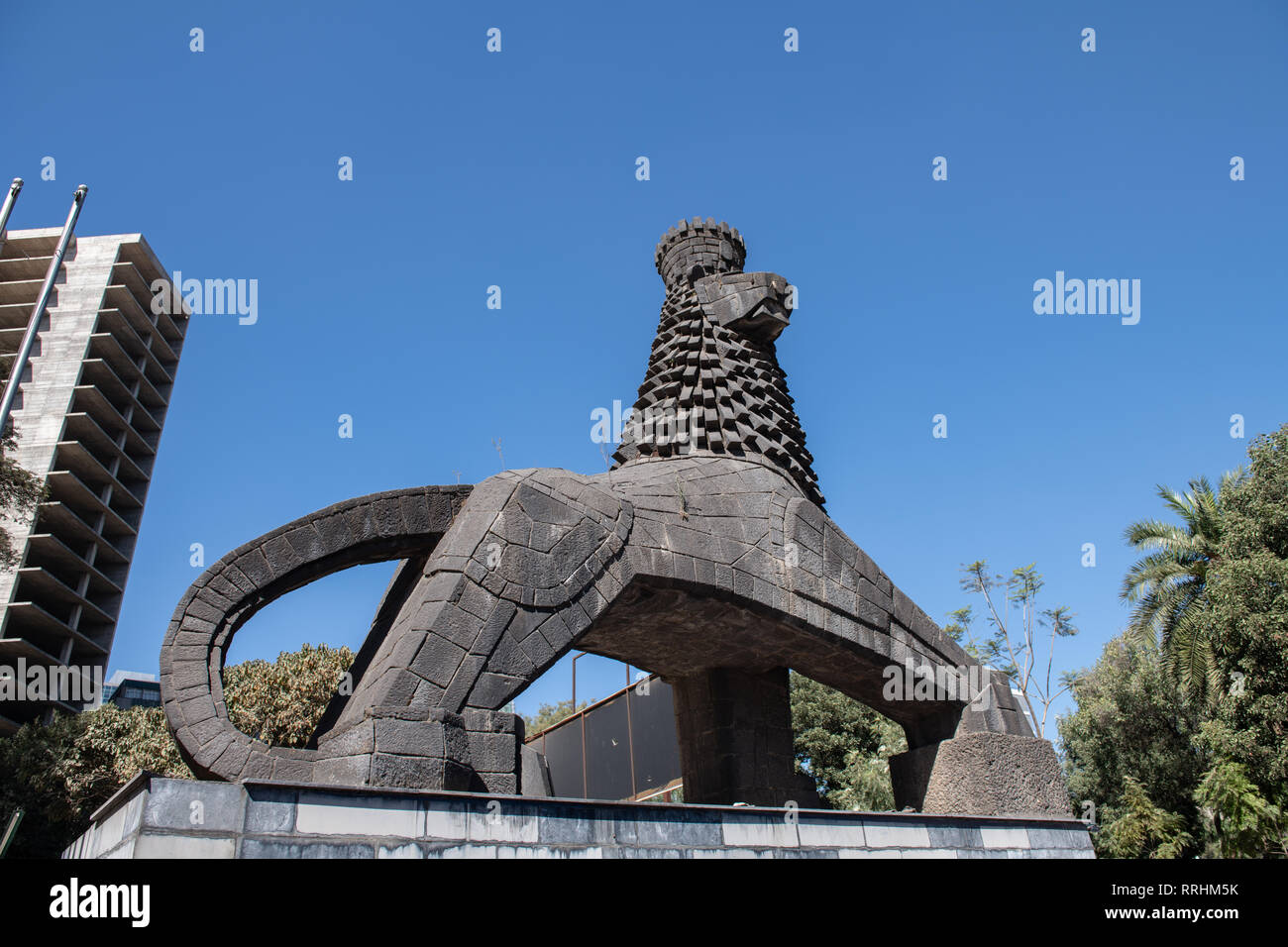 Lion statue ethiopia monument hi-res stock photography and images - Alamy