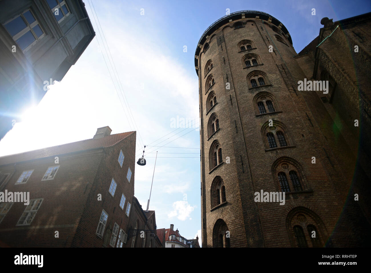 Rundetaarn, or the round tower, 17th century tower and observatory, the ...