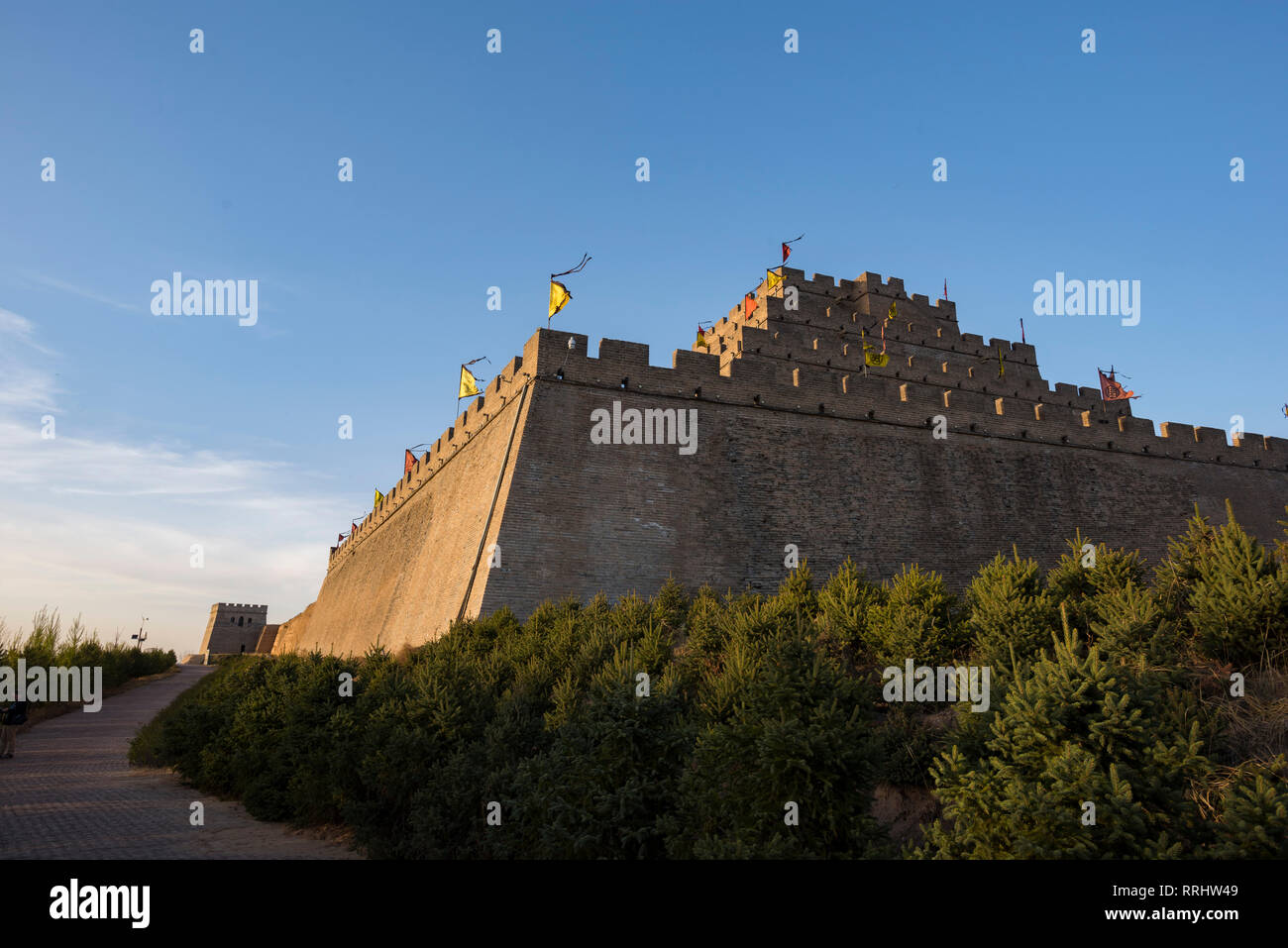 Zhenbeitai Tower of the Great Wall, Yulin, Shaanxi Province, China ...