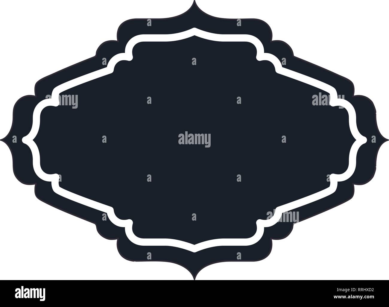 elegant frame black isolated icon Stock Vector Image & Art - Alamy