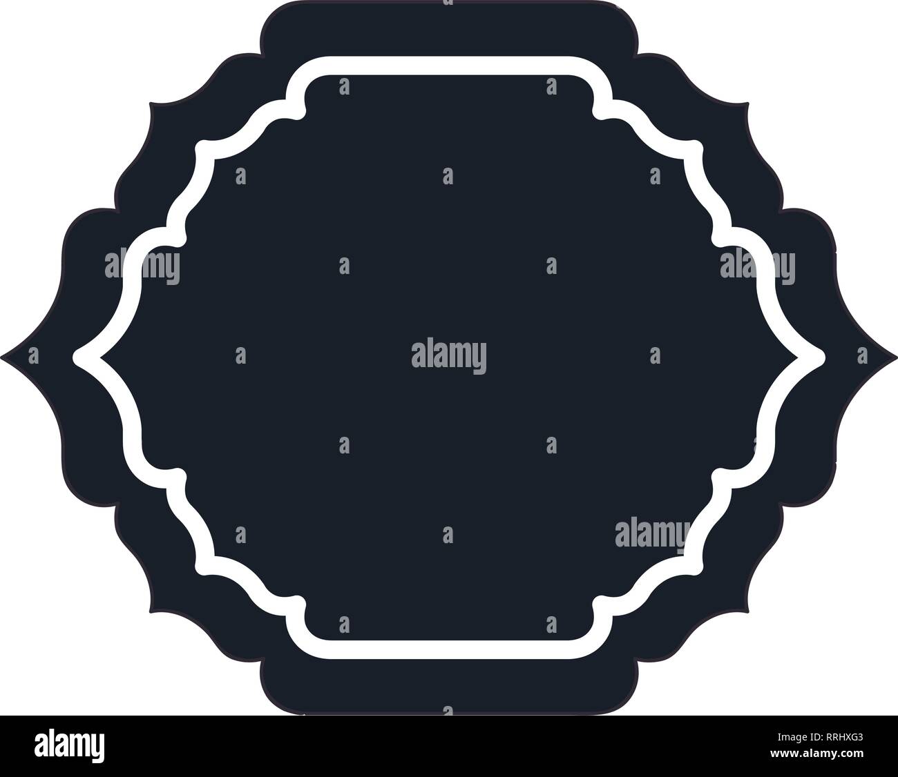 elegant frame black isolated icon Stock Vector Image & Art - Alamy