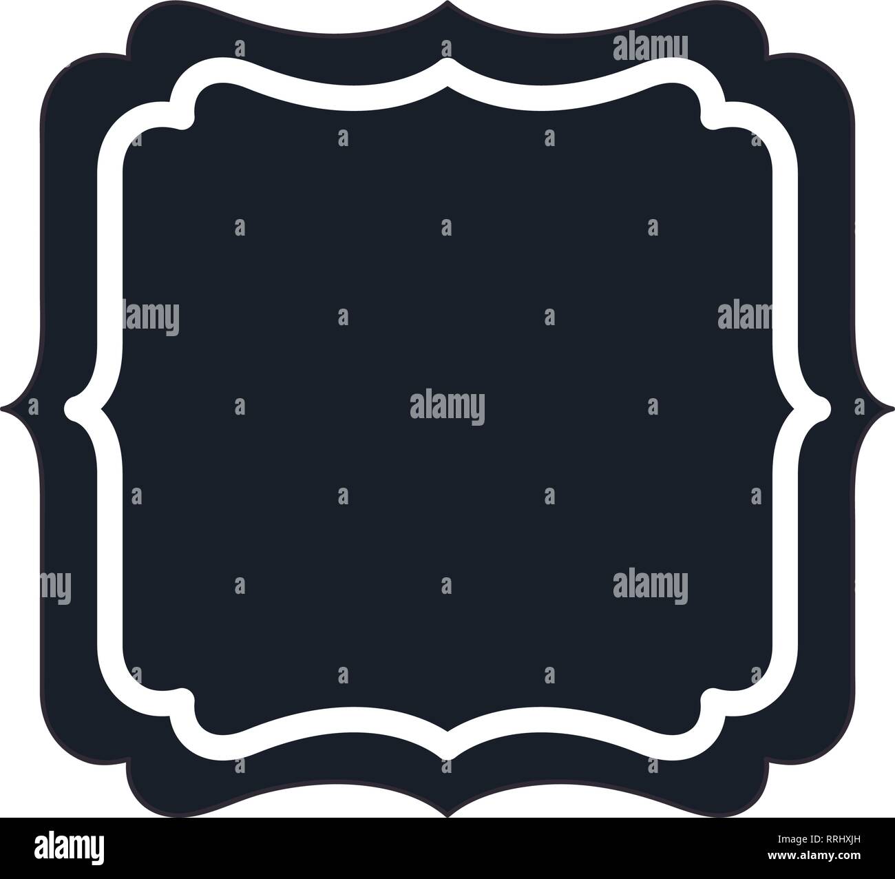 elegant frame black isolated icon Stock Vector Image & Art - Alamy