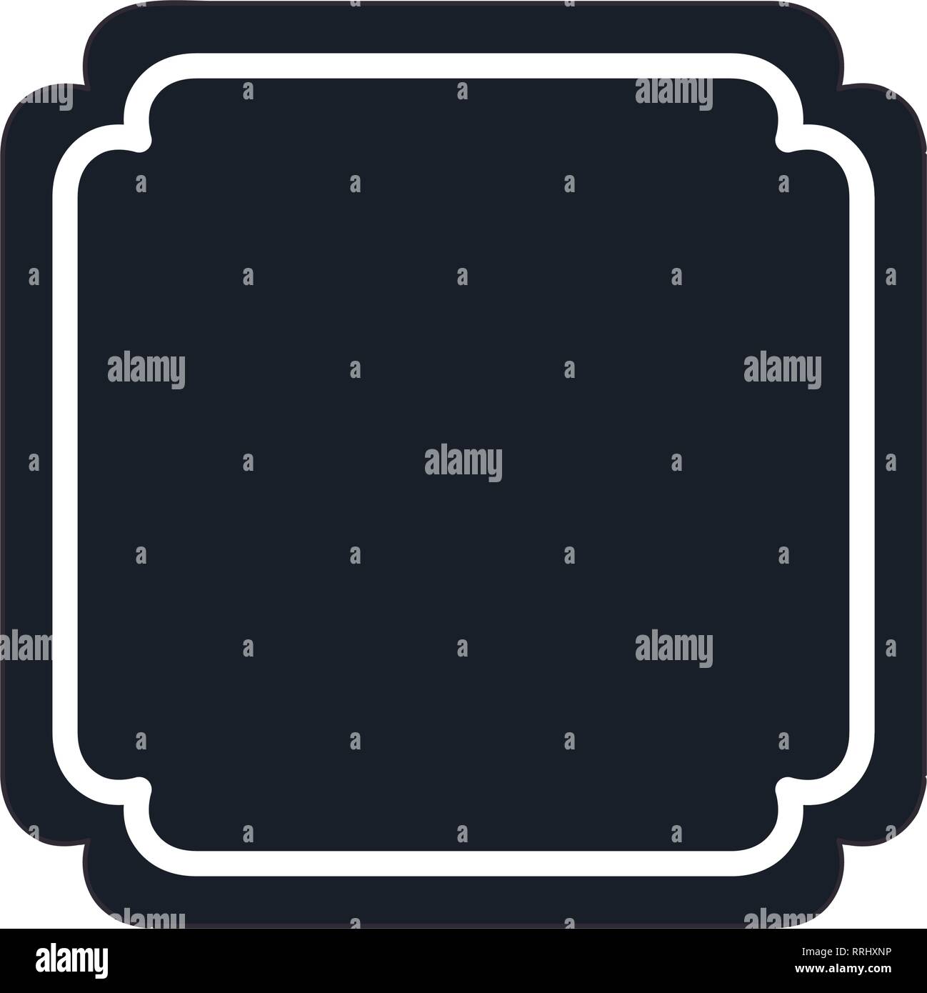 elegant frame black isolated icon Stock Vector Image & Art - Alamy