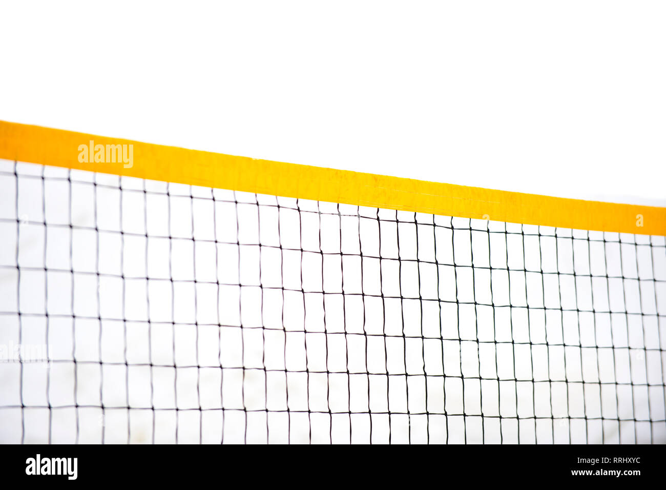 Sport net on white background. Volleyball net Stock Photo - Alamy