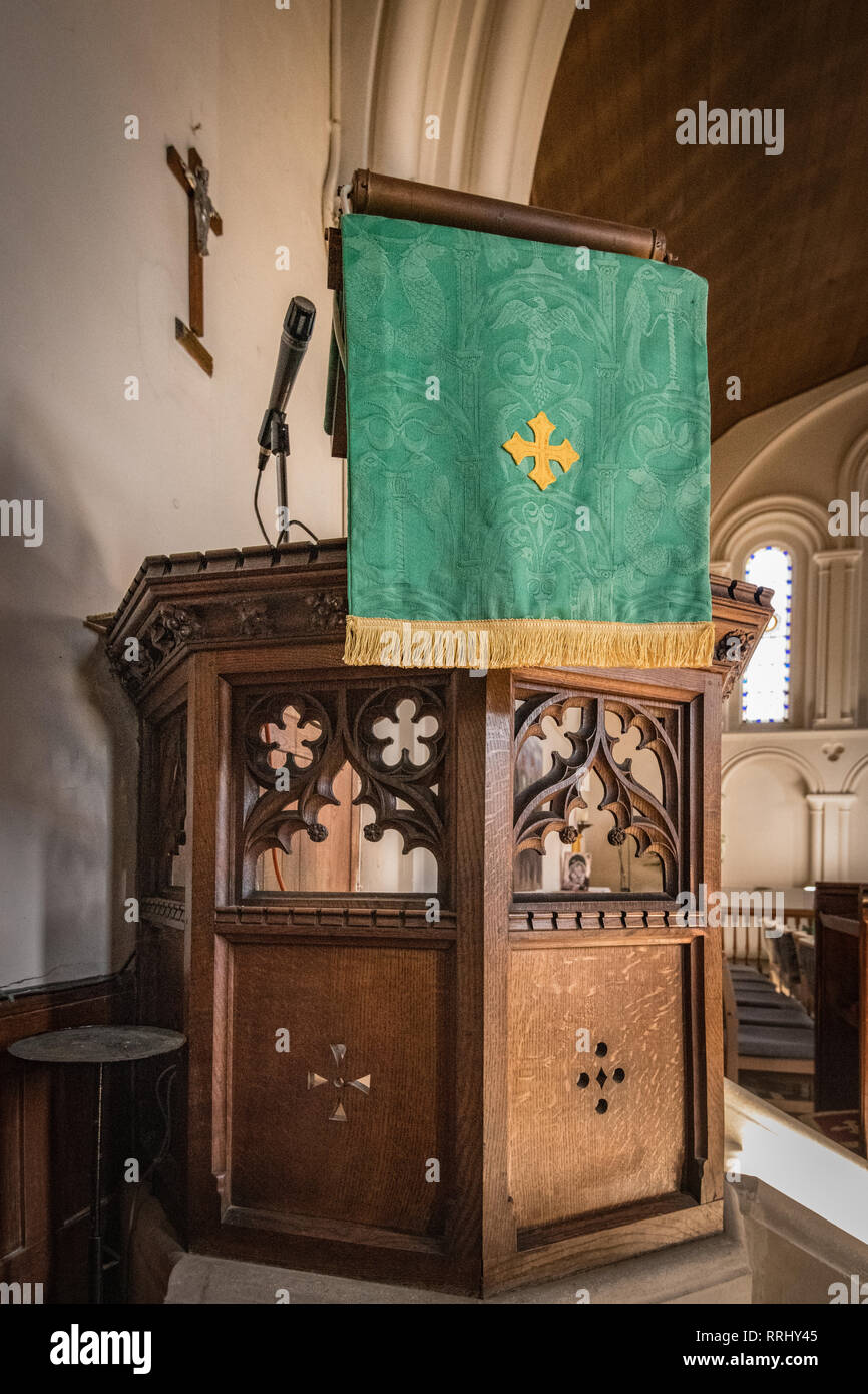 Village Church Chancel Stock Photo - Alamy