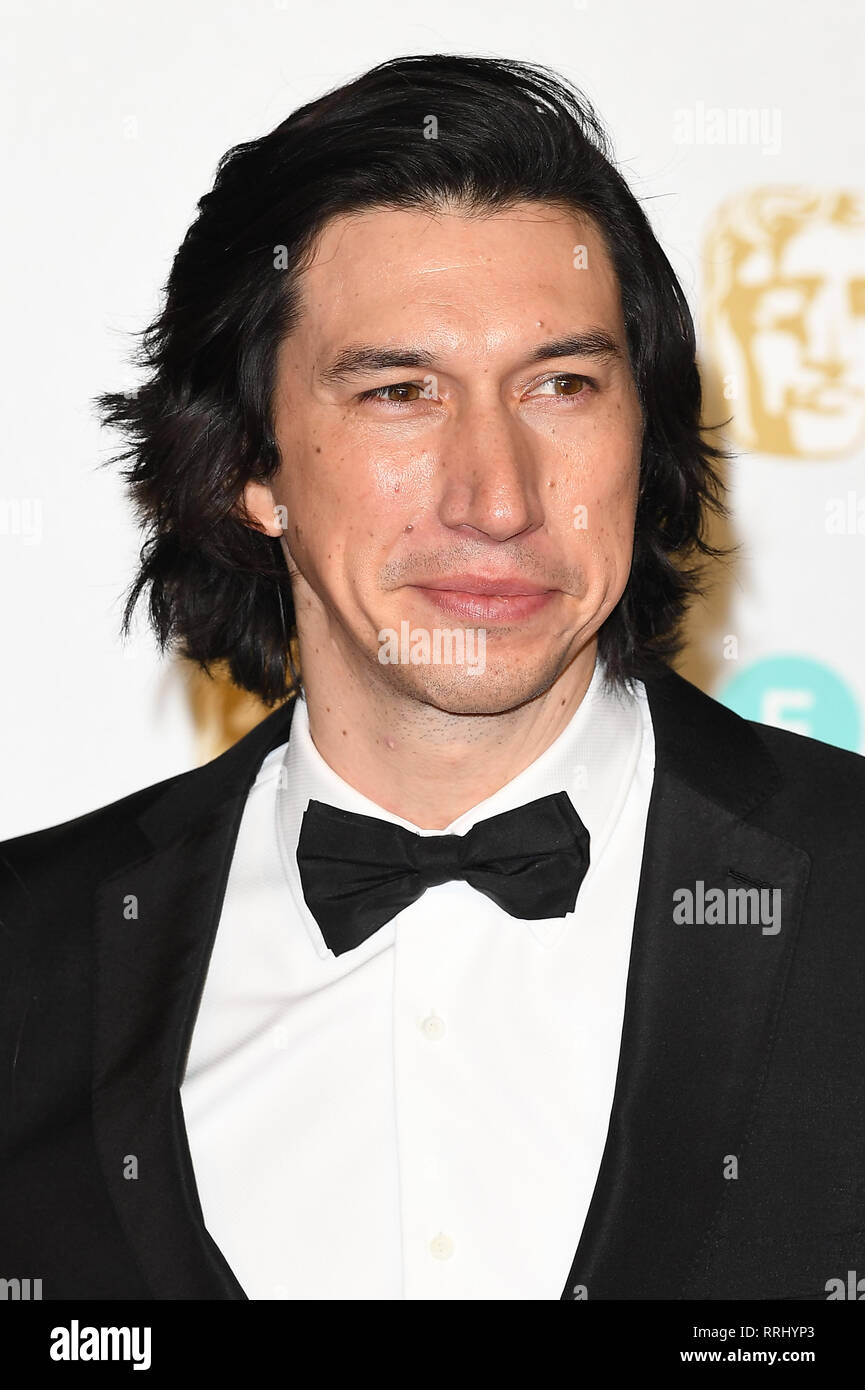 American actor Adam Driver attends the EE British Academy Film Awards ...
