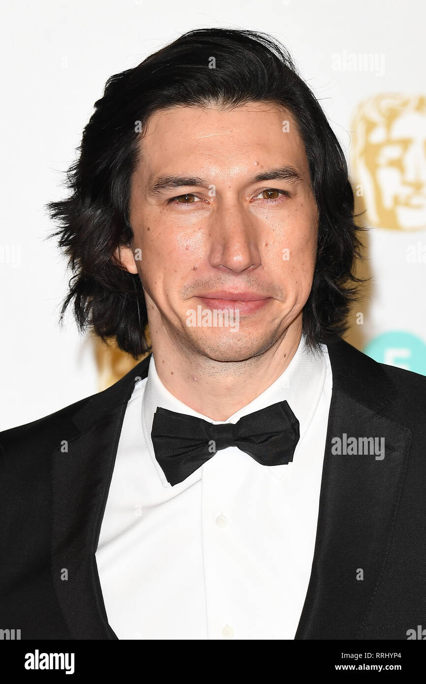 American actor Adam Driver attends the EE British Academy Film Awards ...