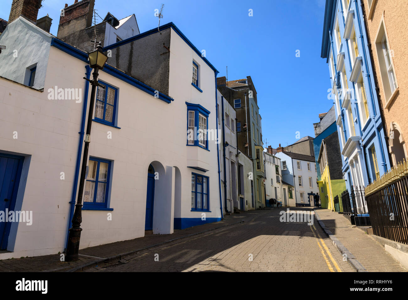 Tenby street hi-res stock photography and images - Alamy