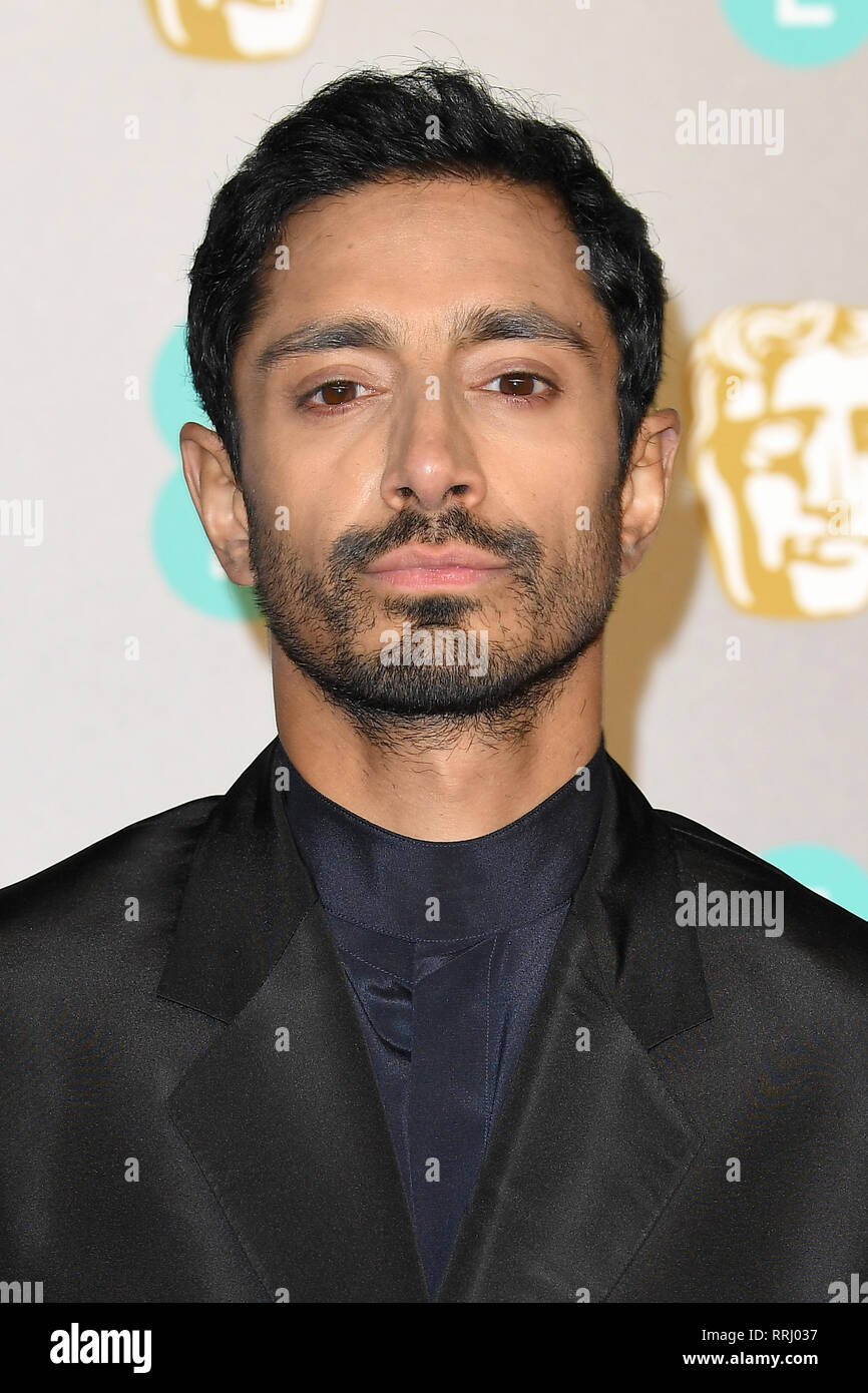 British actor Riz Ahmed attends the EE British Academy Film Awards at ...